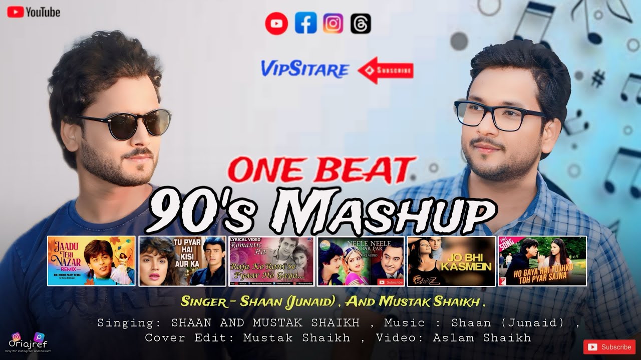 One Beat 90’s Hindi Mashup - Shaan & Mustak #mashup - YouTube