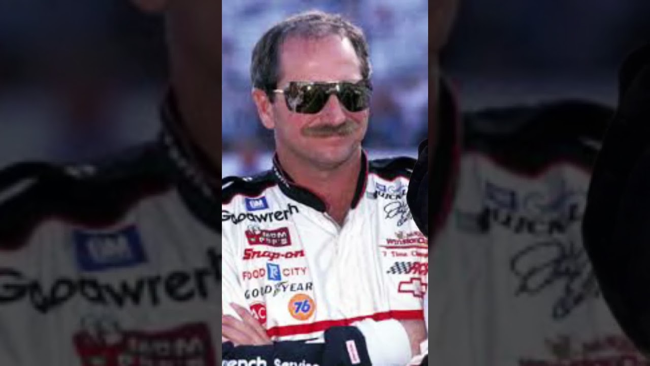 Dale Earnhardt with and without signature mustache - YouTube