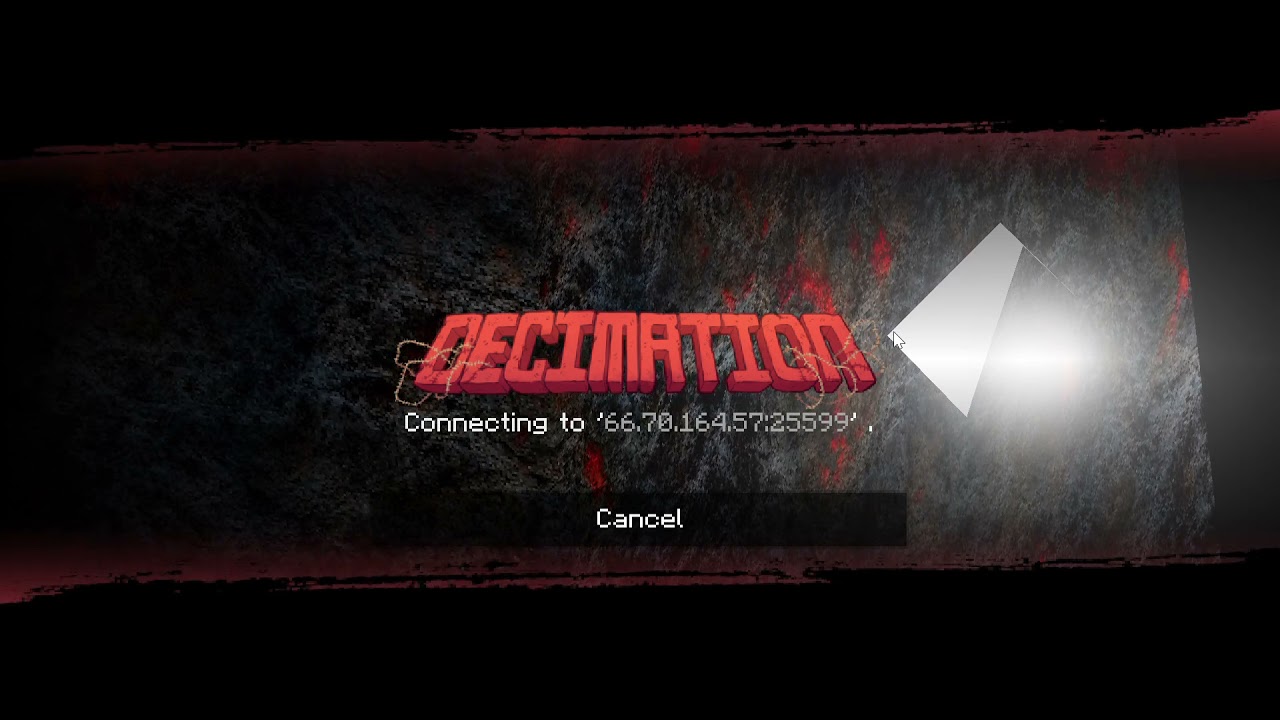 Minecraft Decimation encinando como logar e como criar um clan - YouTube