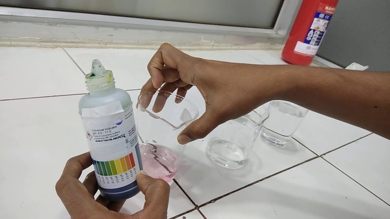 How to use pH Universal Indicator solution - YouTube