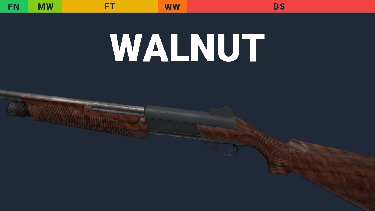 Nova Walnut - Skin Float And Wear Preview - YouTube