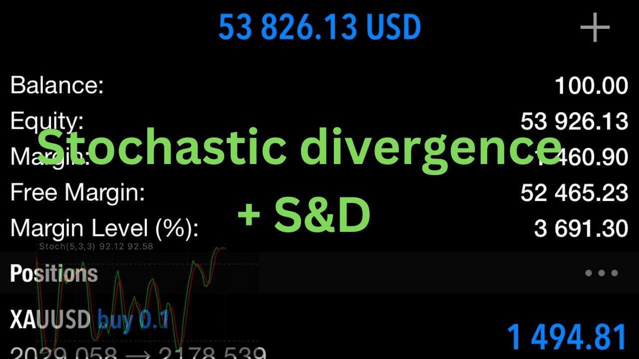 Stochastic divergence + S&D strategy | how to flip forex accounts - YouTube