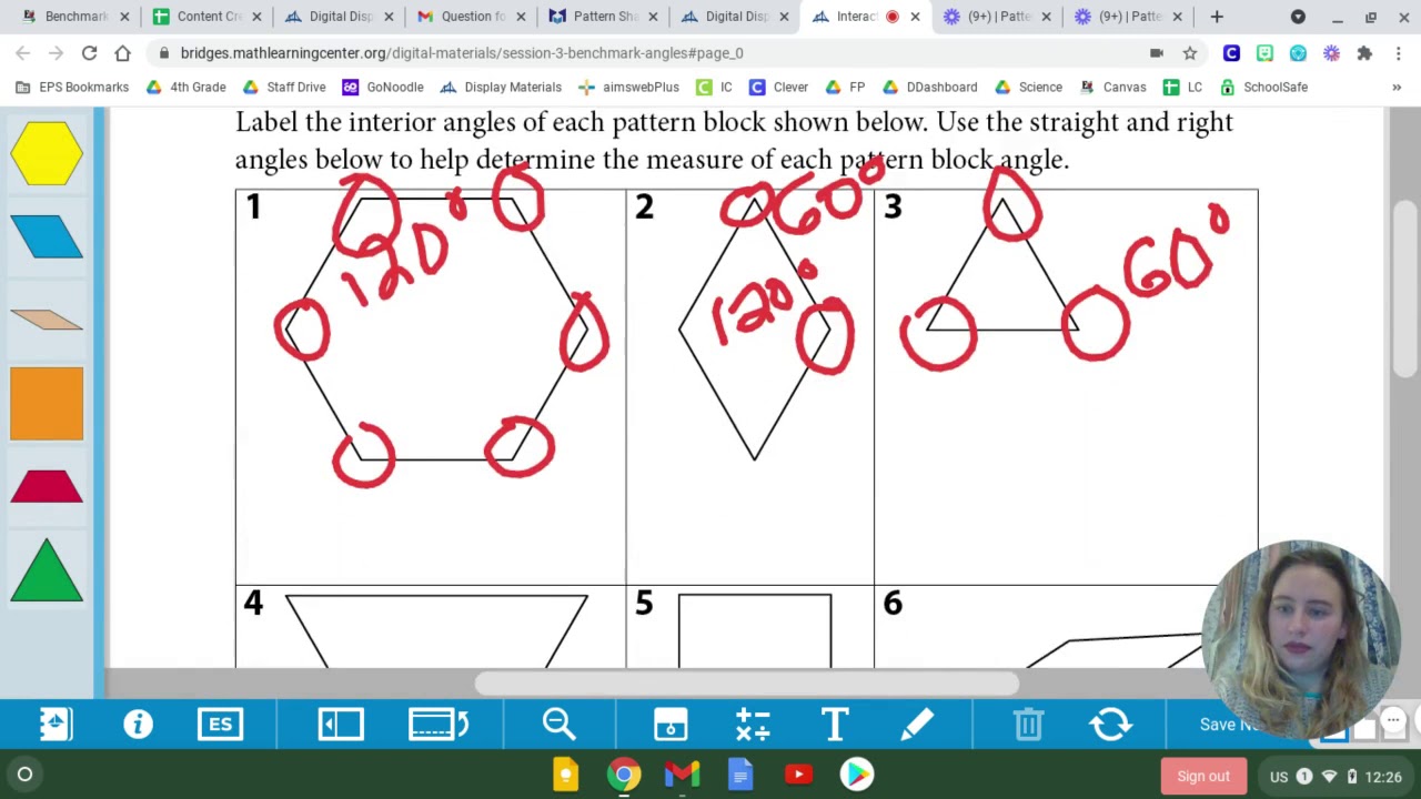 Measuring Pattern Block Angles YouTube Measuring Pattern Block Angles YouTube