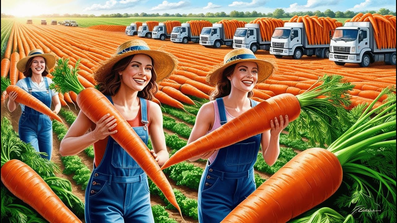 The Amazing Journey: How Are Carrots Harvested and Processed? - YouTube