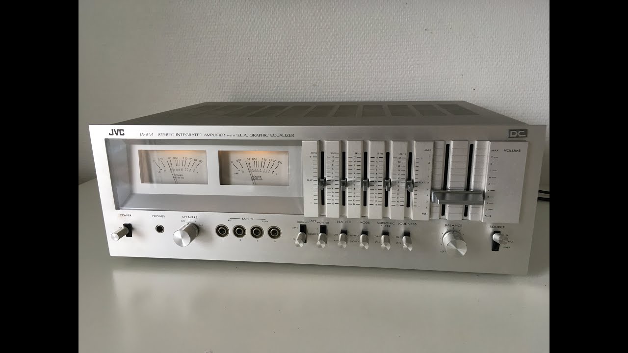 JVC JA S44 STEREO INTEGRATED AMPLIFIER with S E A GRAPHIC EQUALIZER ...