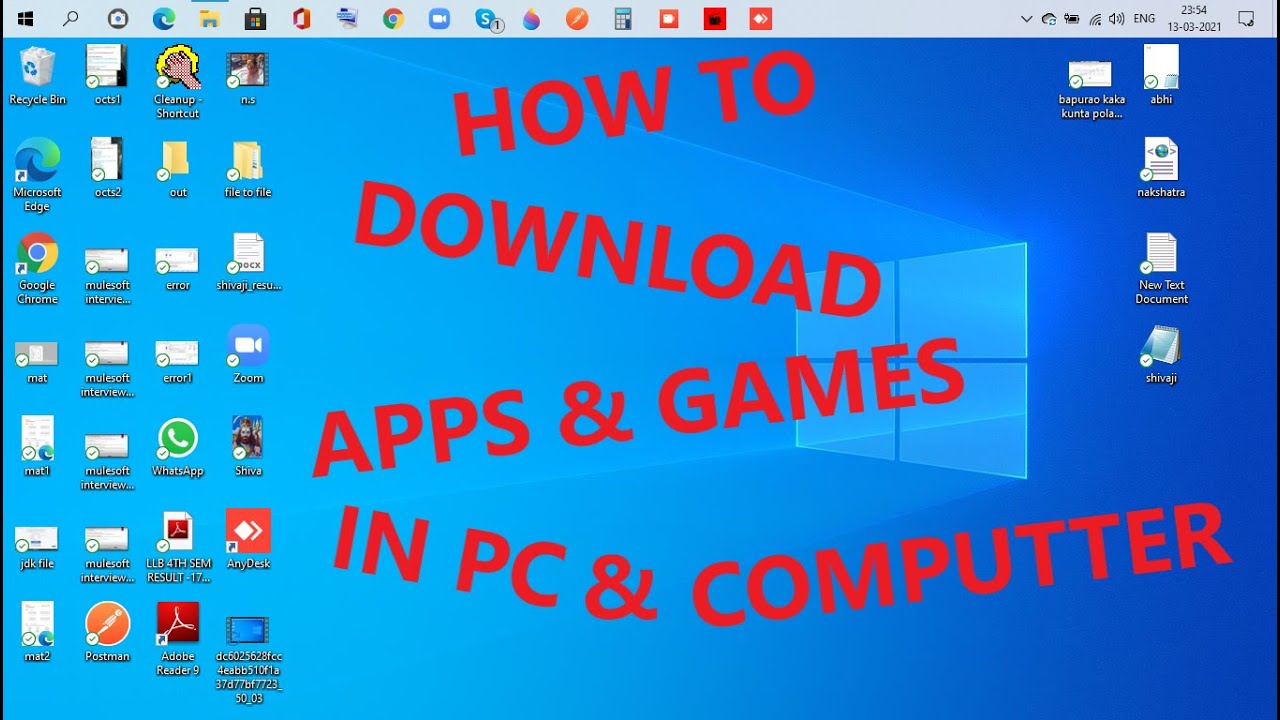 How to Install and download apps and games in pc and computer In ...