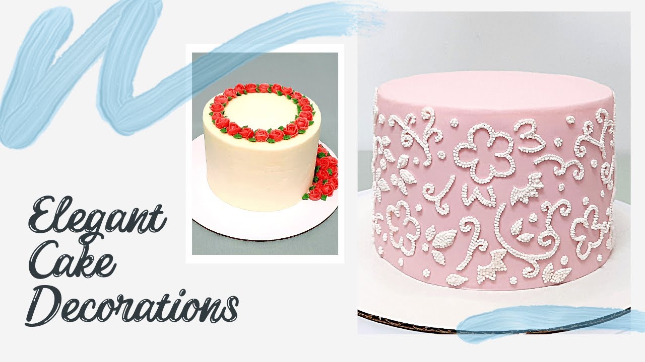 Satisfying cake decoration | How to make easy cake decorations at home ...