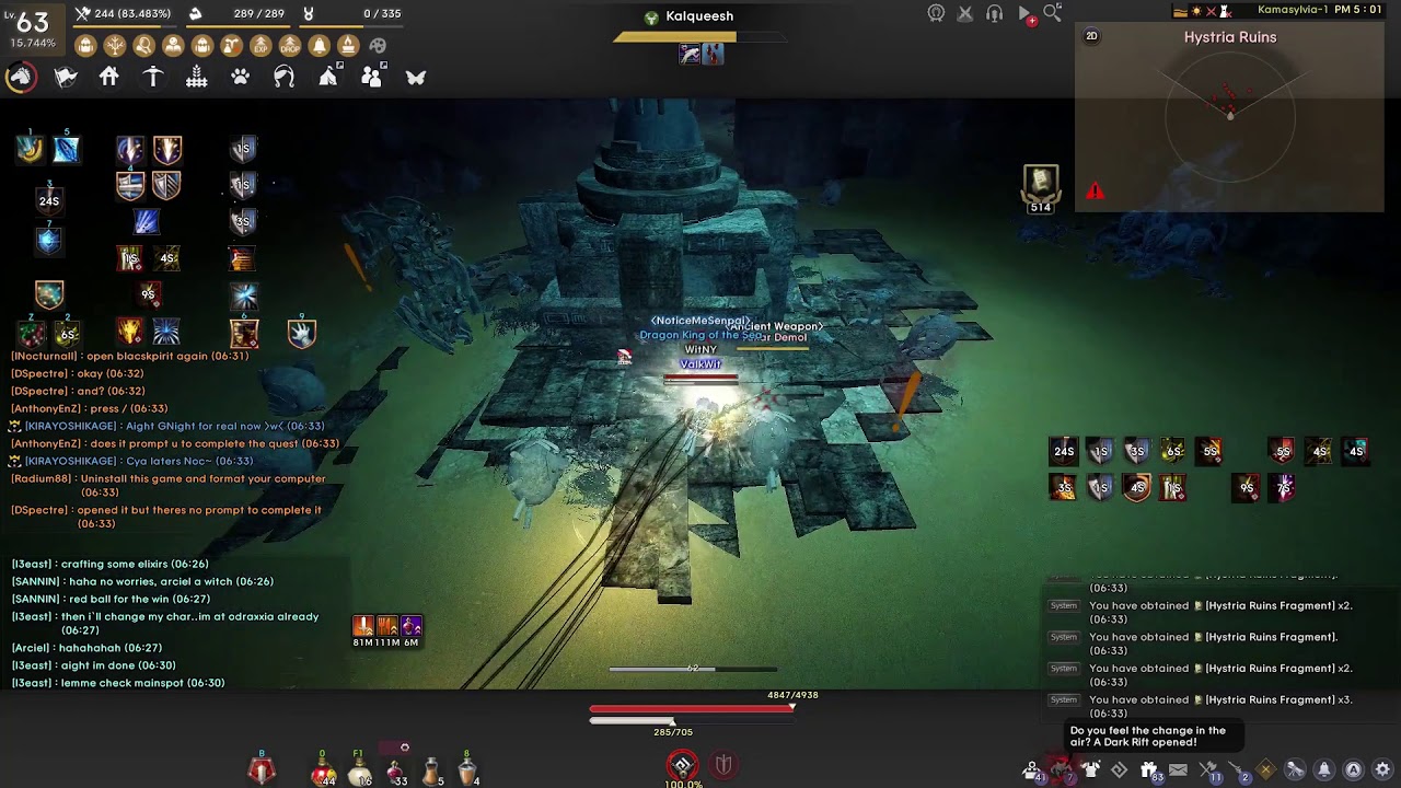 BDO SEA 273 Kutum Awakening Valk no LS 3600+ trash/hr Hystria 7 Elten ...