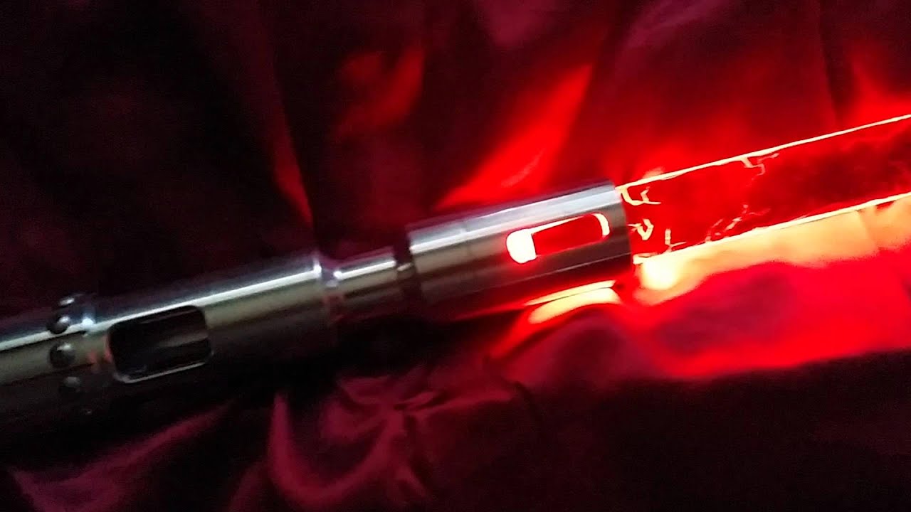 Pre Vizsla Mandalorian Black Blade Lightsaber (red version) - YouTube