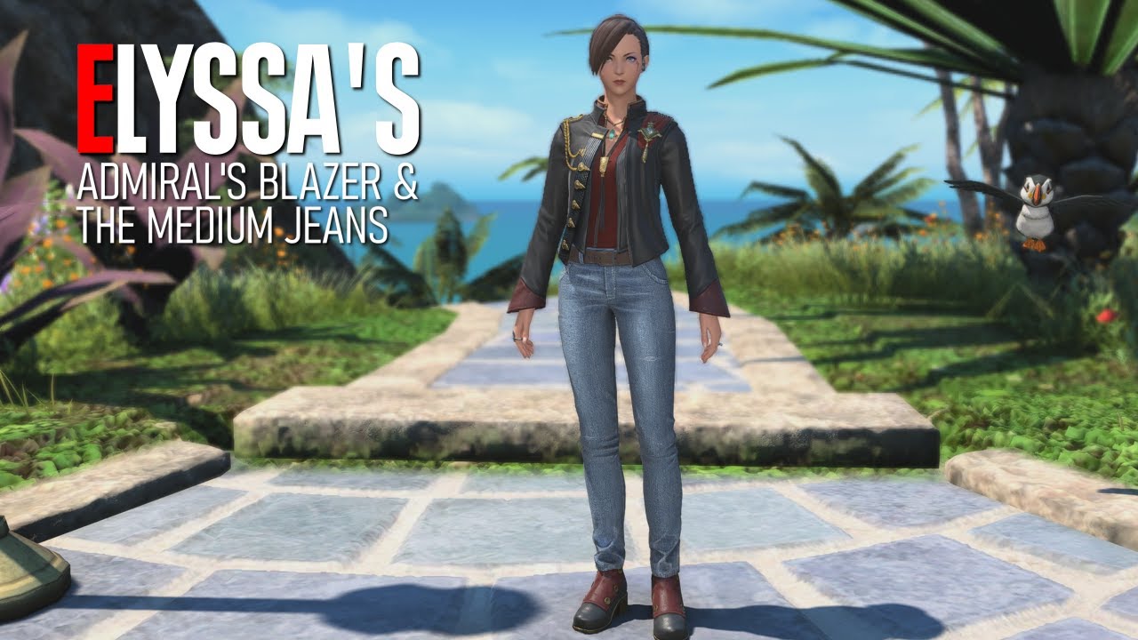 FF14 Mod Showcase: Admiral's Blazer & The Medium Jeans - YouTube