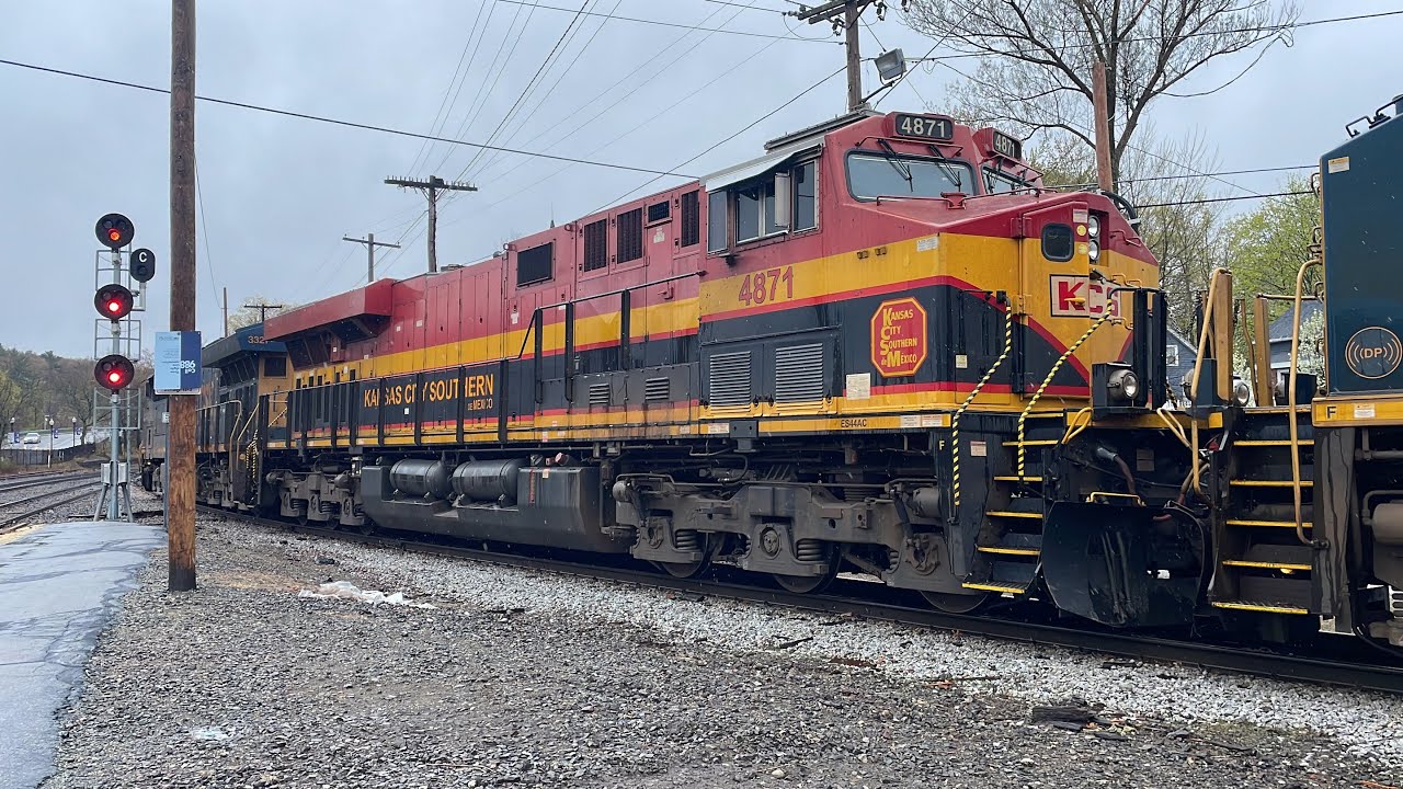 A day of Railfanning in ayer including KCS 4871 (Rare) [4-23-23] - YouTube