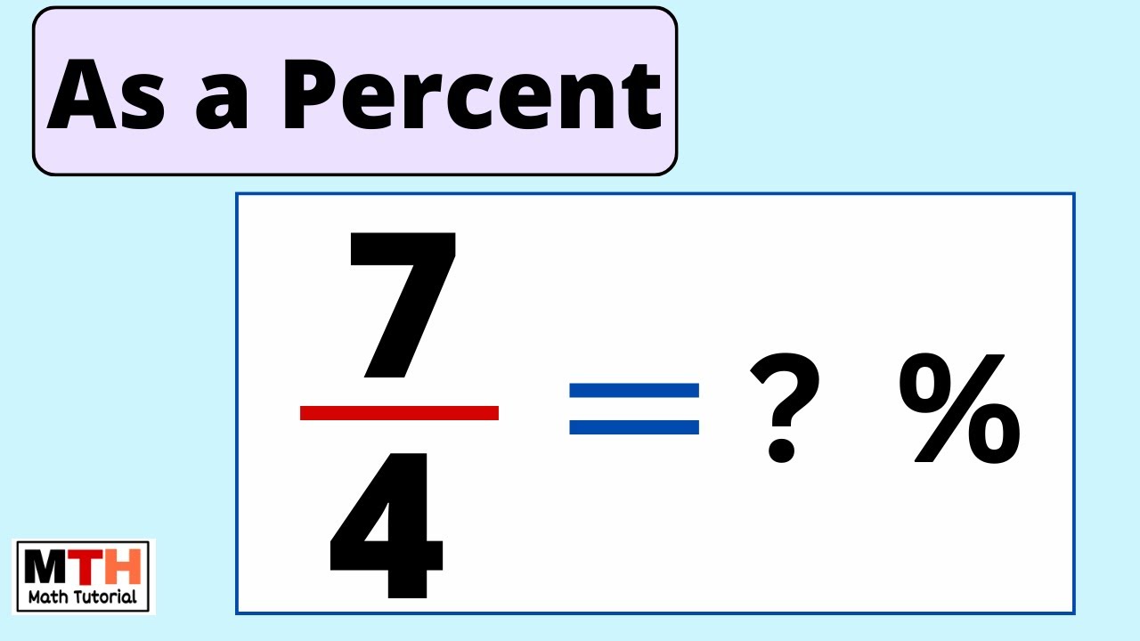 7 4 As A Percent YouTube 7 4 As A Percent YouTube