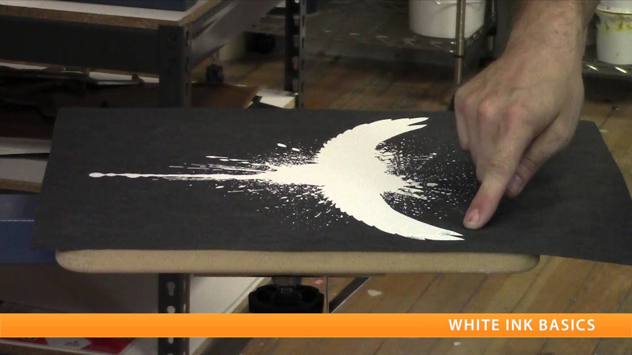 Screen Printing How To White Ink Basics YouTube Screen Printing How To White Ink Basics YouTube