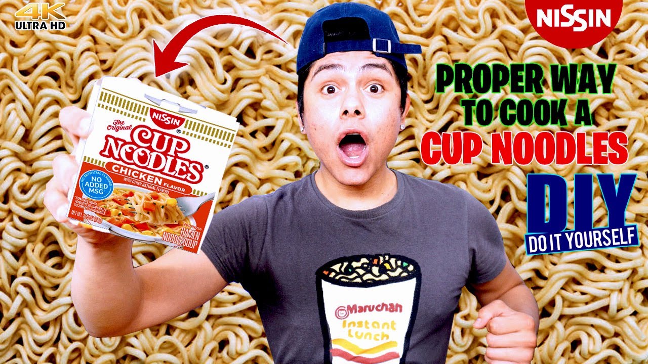 How to Properly Cook a Cup Noodle Soup | The Right Way - YouTube