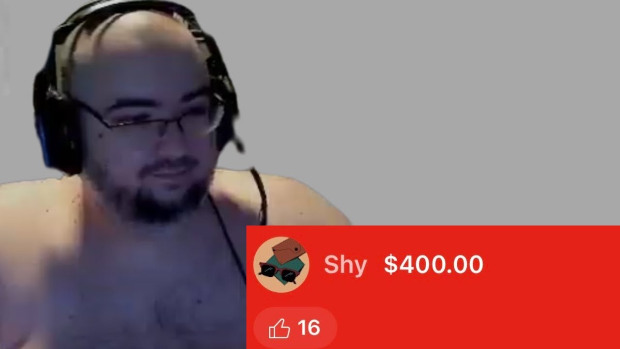 Wings Of Redemption gets a massive donation and removes his shirt - YouTube