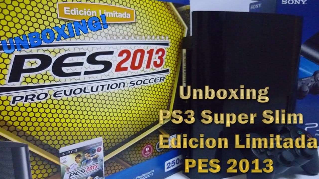 Unboxing PS3 Super Slim Edicion Limitada PES 2013 || En Español - YouTube