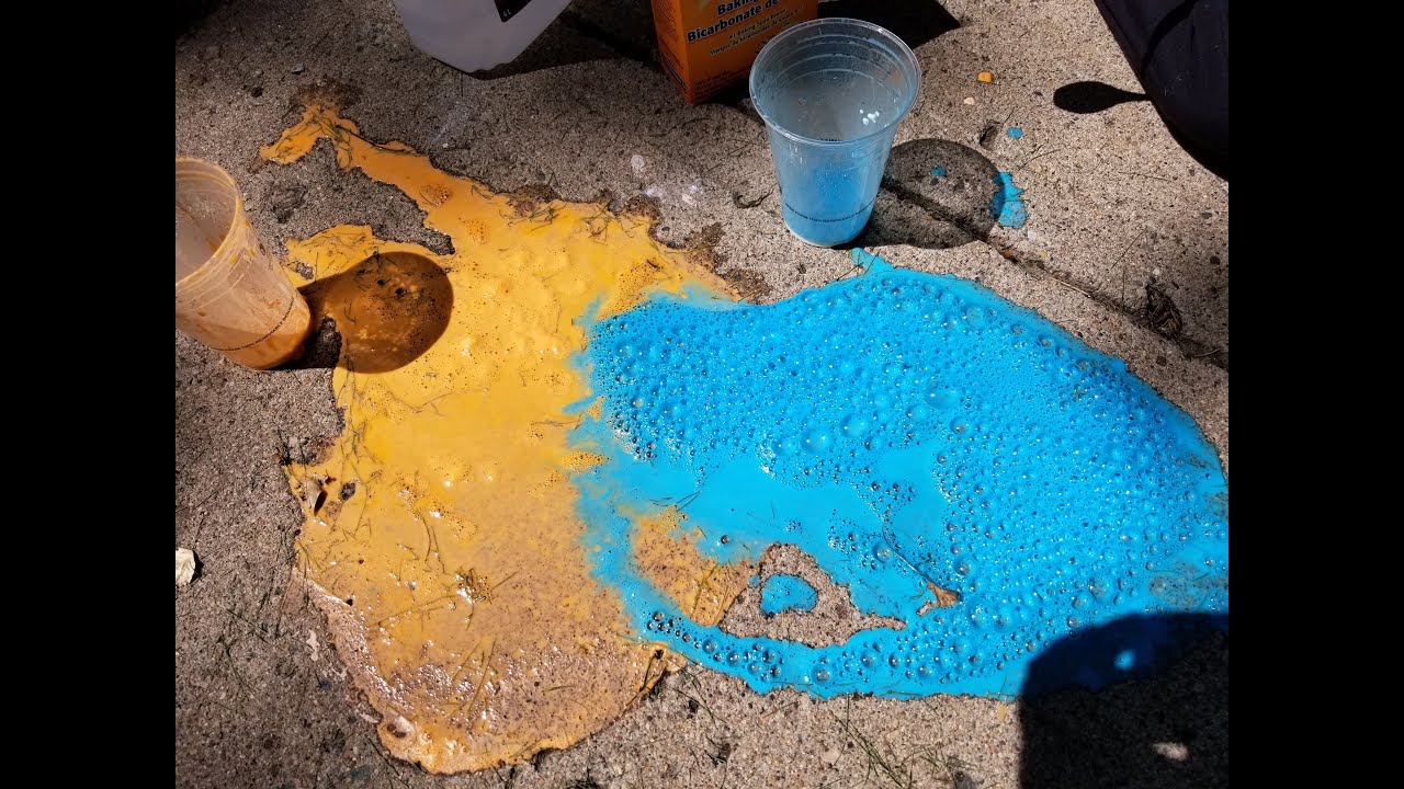 Sidewalk Chalk Volcanoes - Toddler Tuesday! - YouTube