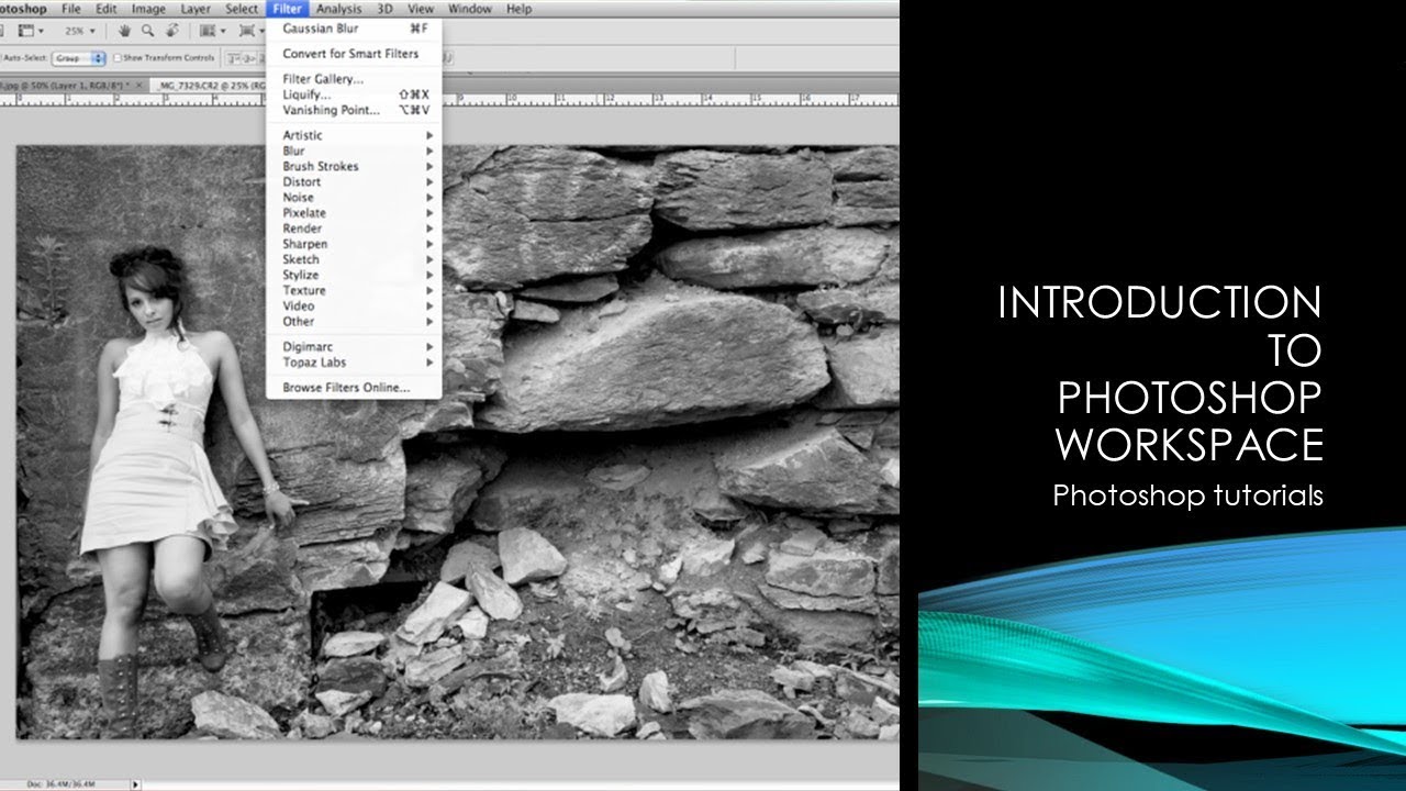 DTP | Photoshop Workspace Introduction - YouTube