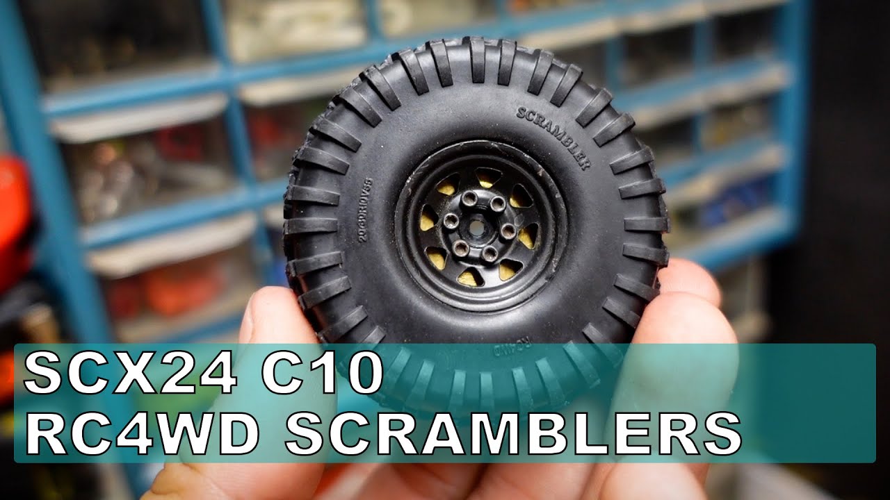 Axial SCX24 C10 RC4WD 1.0 Scrambler Tires Ep.19 - YouTube