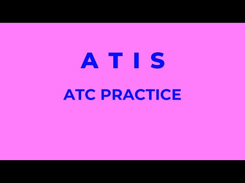 Real ATC ATIS Practice ATC #2 (with subtitles)