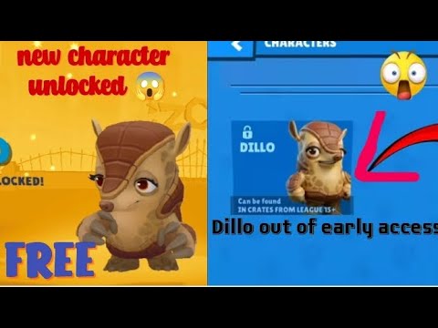 Zooba dillo out of early access and new character unlocked dillo 😱😱 ...