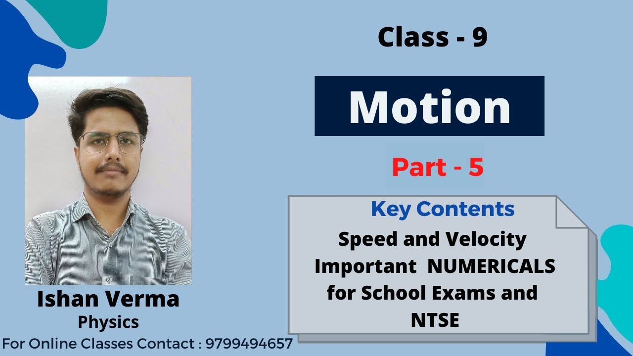 What is Motion Class 9 Physics NCERT | Part 5| Most Important Questions ...
