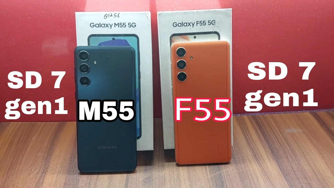 Samsung Galaxy F55 vs Galaxy M55 Speed Test Comparison!! Gaming Test ...