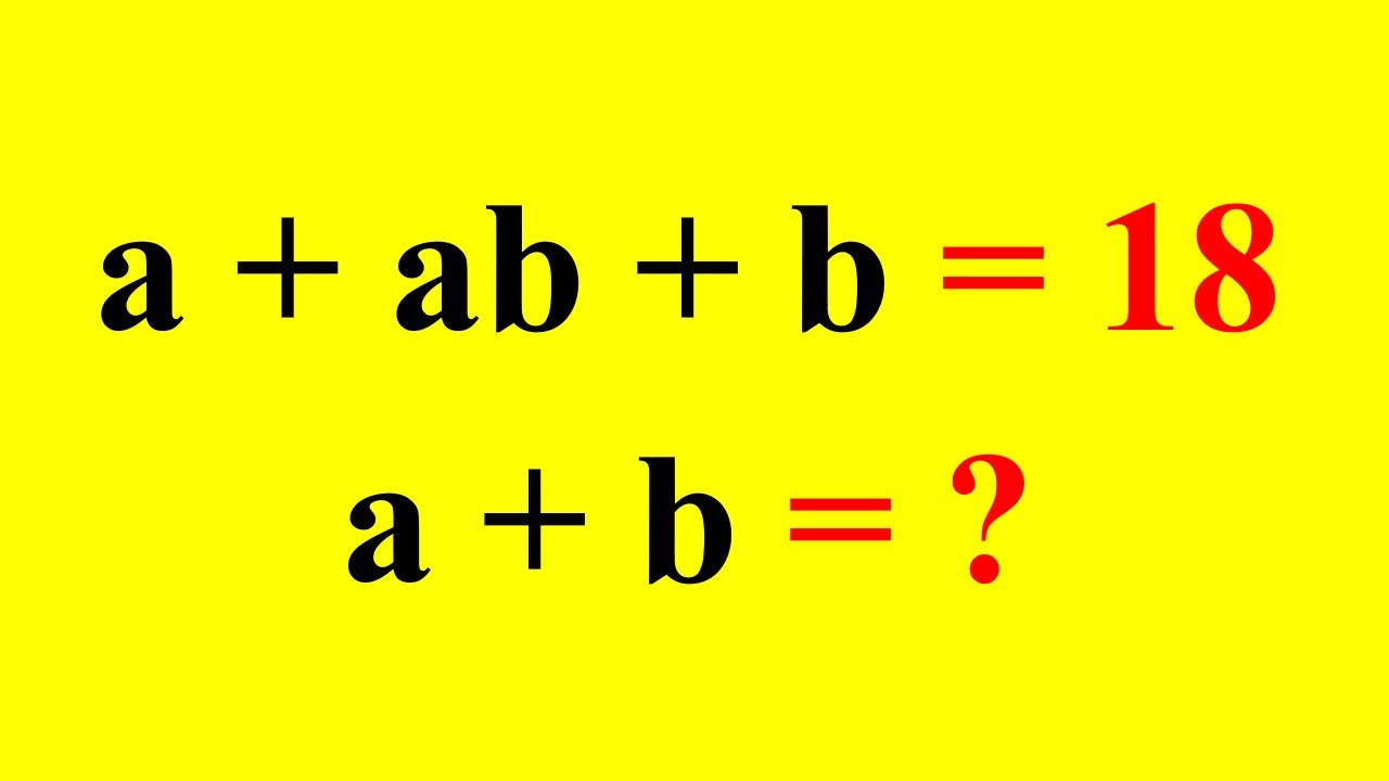 A Nice Math Olympiad Algebra Problem | How to solve!! - YouTube