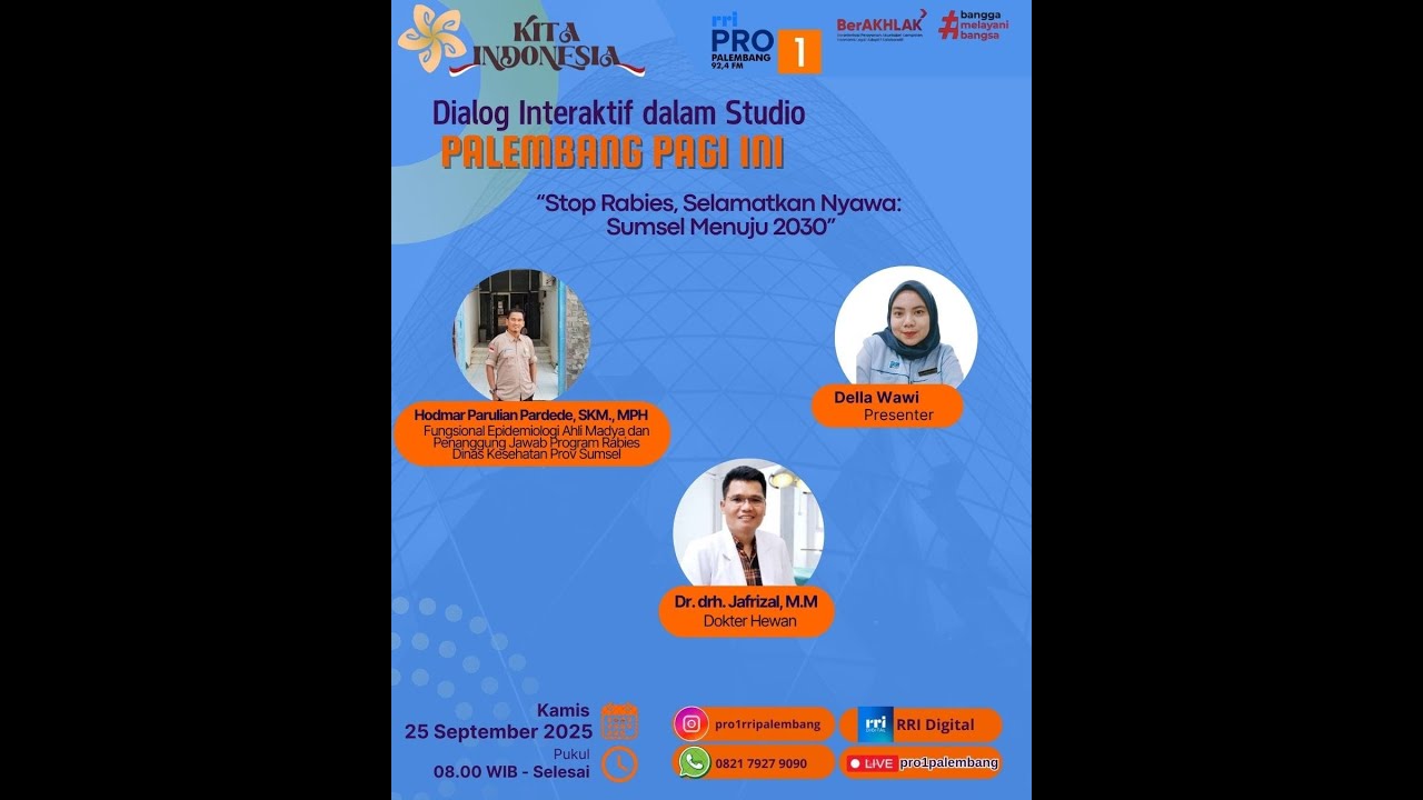 DIALOG INTERAKTIF DALAM STUDIO PALEMBANG PAGI INI - RRI PALEMBANG, 25 ...