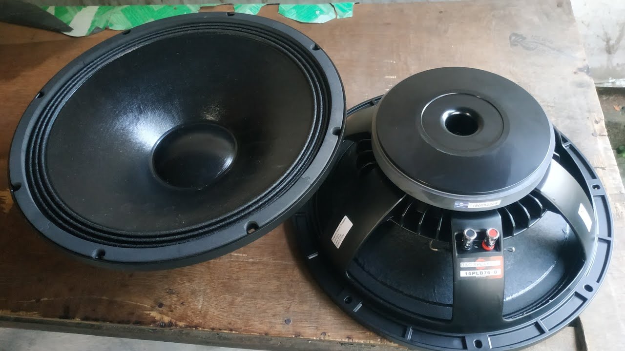 revew speaker b&c 15 inch 15 plb76 subwoofer super murah - YouTube