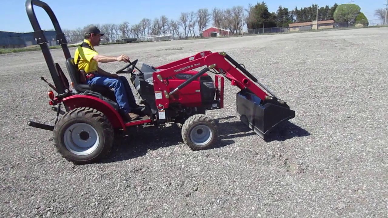 2015 Mahindra Max 24 HST MFWA Compact Tractor w/Quick-Tach Loader - YouTube
