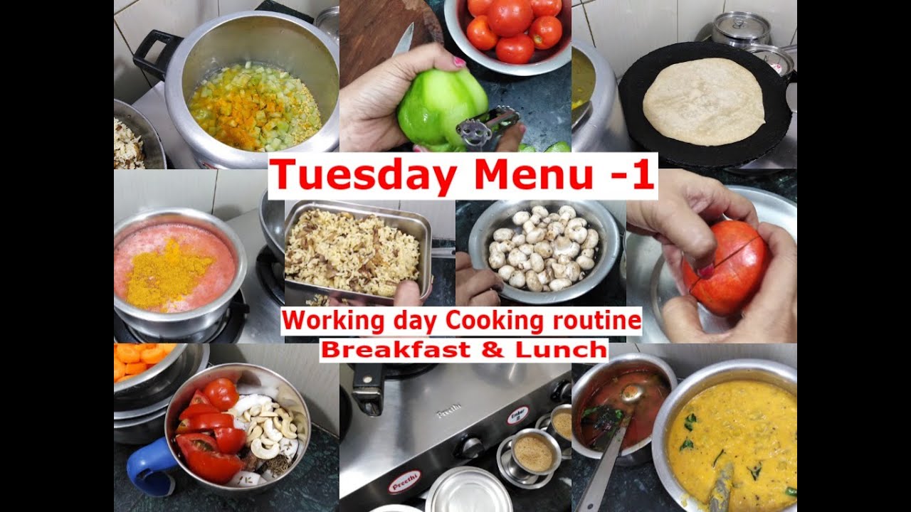 Tuesday Menu - 1 | சப்பாத்தி | பாசிப்பருப்பு செள செள கூட்டு| தக்காளி ...