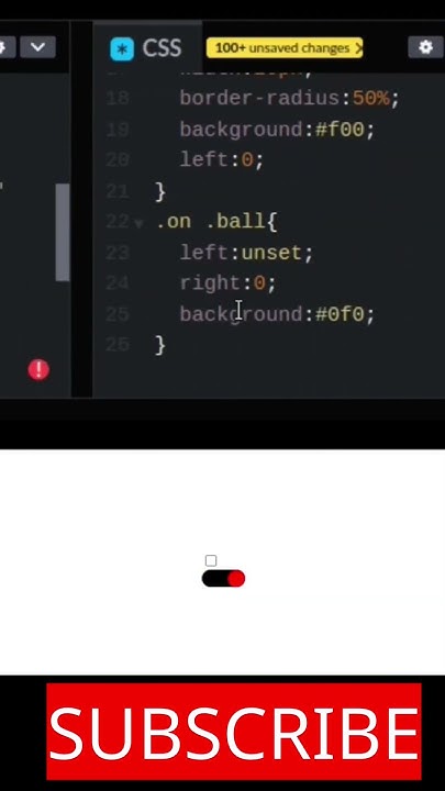 Switch Button With Html Css And Js Great Official Coding Htmlcss Webdesign Programming