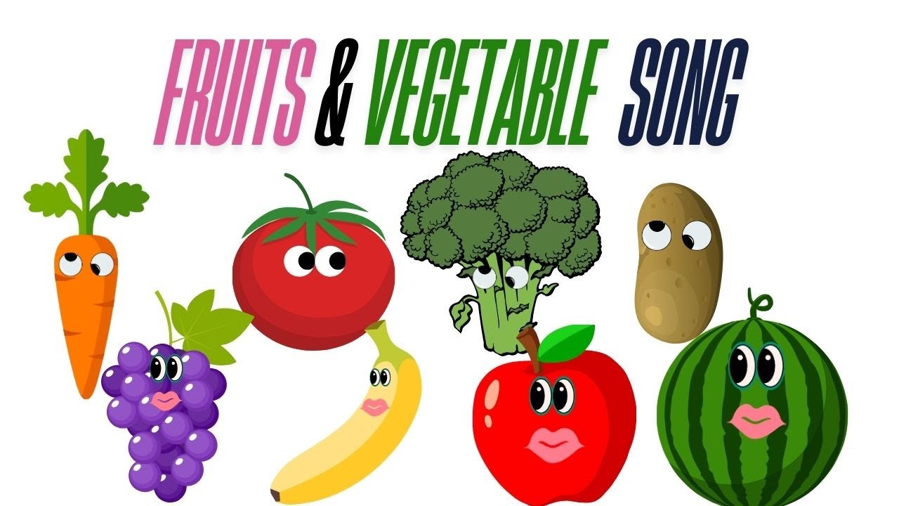 Fruits Song | Vegetable Song | English rhymes for kids | songs for kids ...