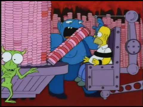 Homero comiendo rosquillas - YouTube