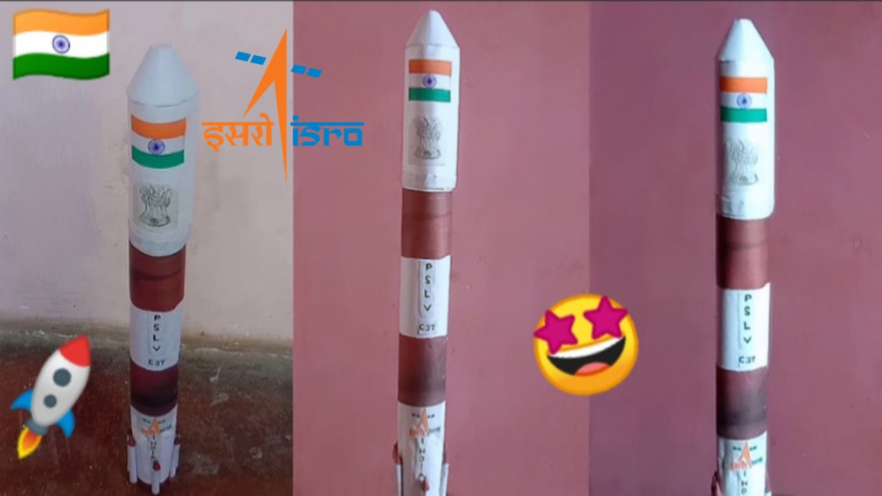 ISRO PSLV C37 🚀 Paper Rocket Modal 🚀 DIY Rocket 🚀 - YouTube