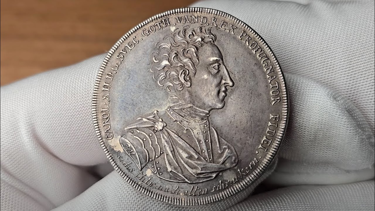 Szwecja. Karol XII (1697-1718). Talar na pokój w Altranstädt z 1707 r ...