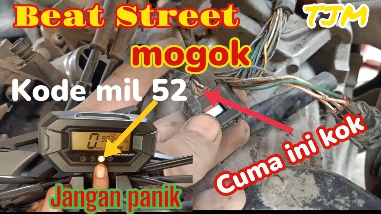 CARA MENGATASI KODE MIL 52 BEAT STREET MOGOK@bengkelimah - YouTube