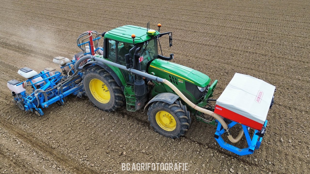 JOHN DEERE 6155M + MONOSEM | Planting corn | Loonbedrijf Paumen | 2024 ...