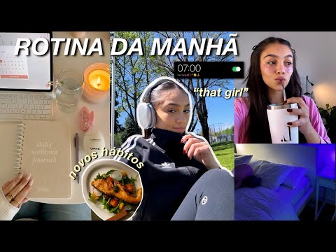 MINHA ROTINA DA MANHÃ EM PORTUGAL 7AM || novos hábitos para alcançar a sua melhor versão