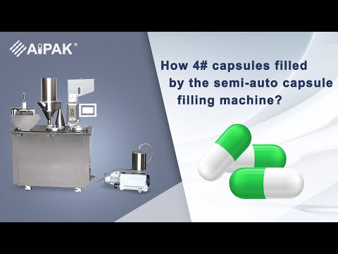 How 4# capsules filled by the semi-auto capsule filling machine?