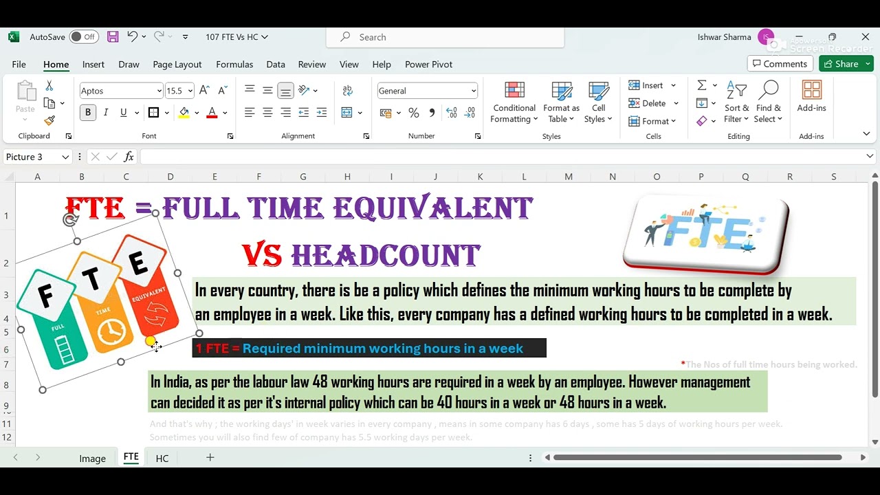 Difference between FTE & HC (In Hindi) - YouTube