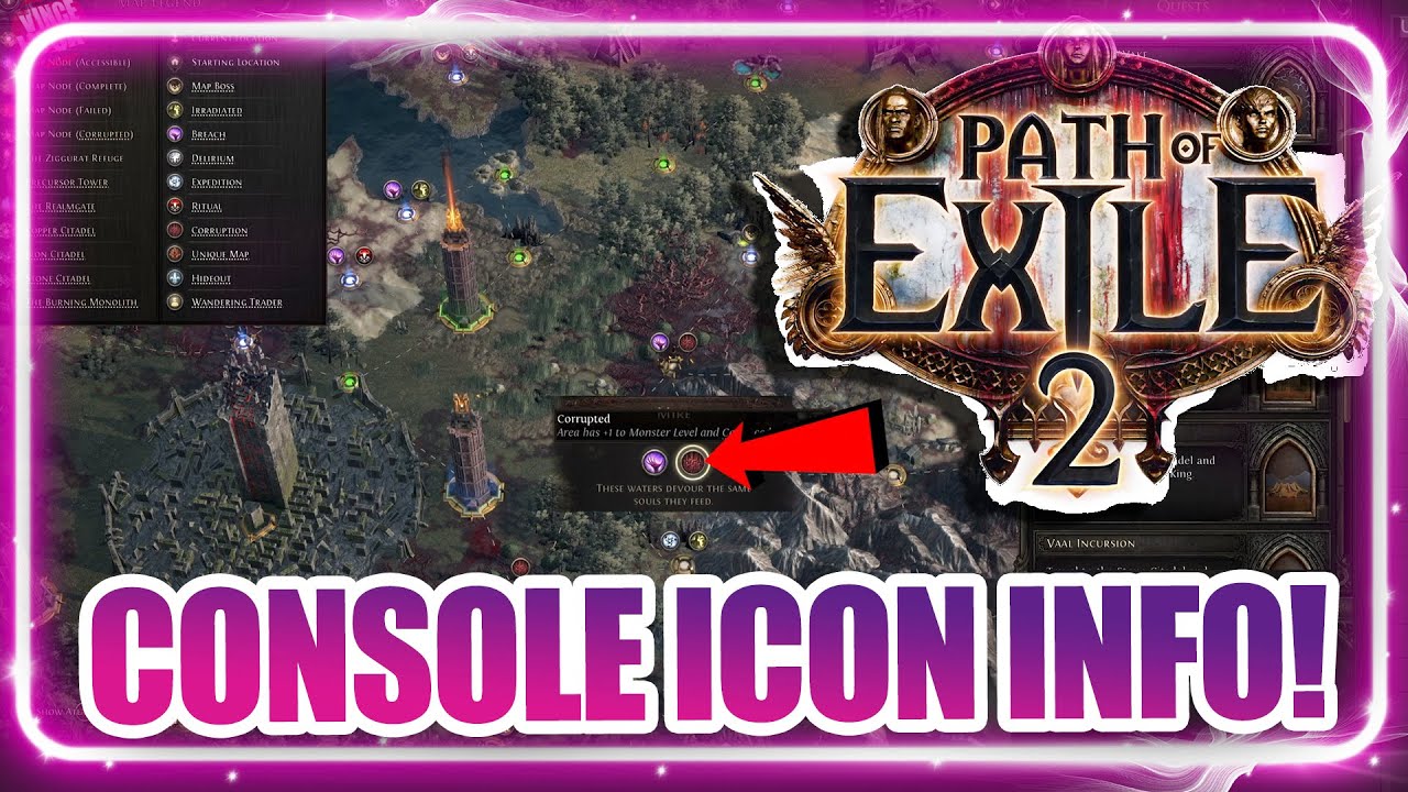 Path of Exile 2 - How to get Atlas Map Icon Information on Consoles PS5 ...