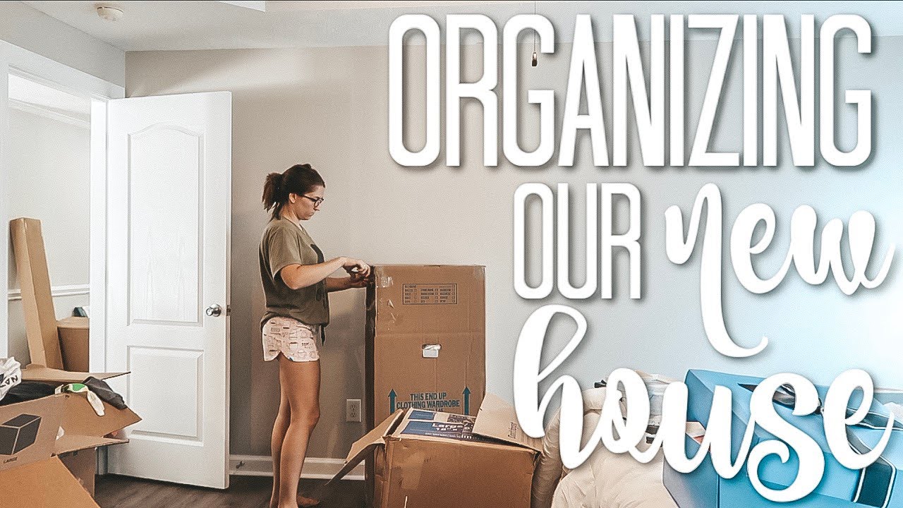 First Day in New Home | unpacking & organizing our house - YouTube
