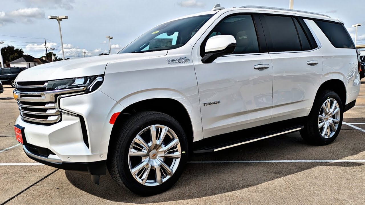 New Chevy Tahoe High Country Iridescent Pearl - YouTube