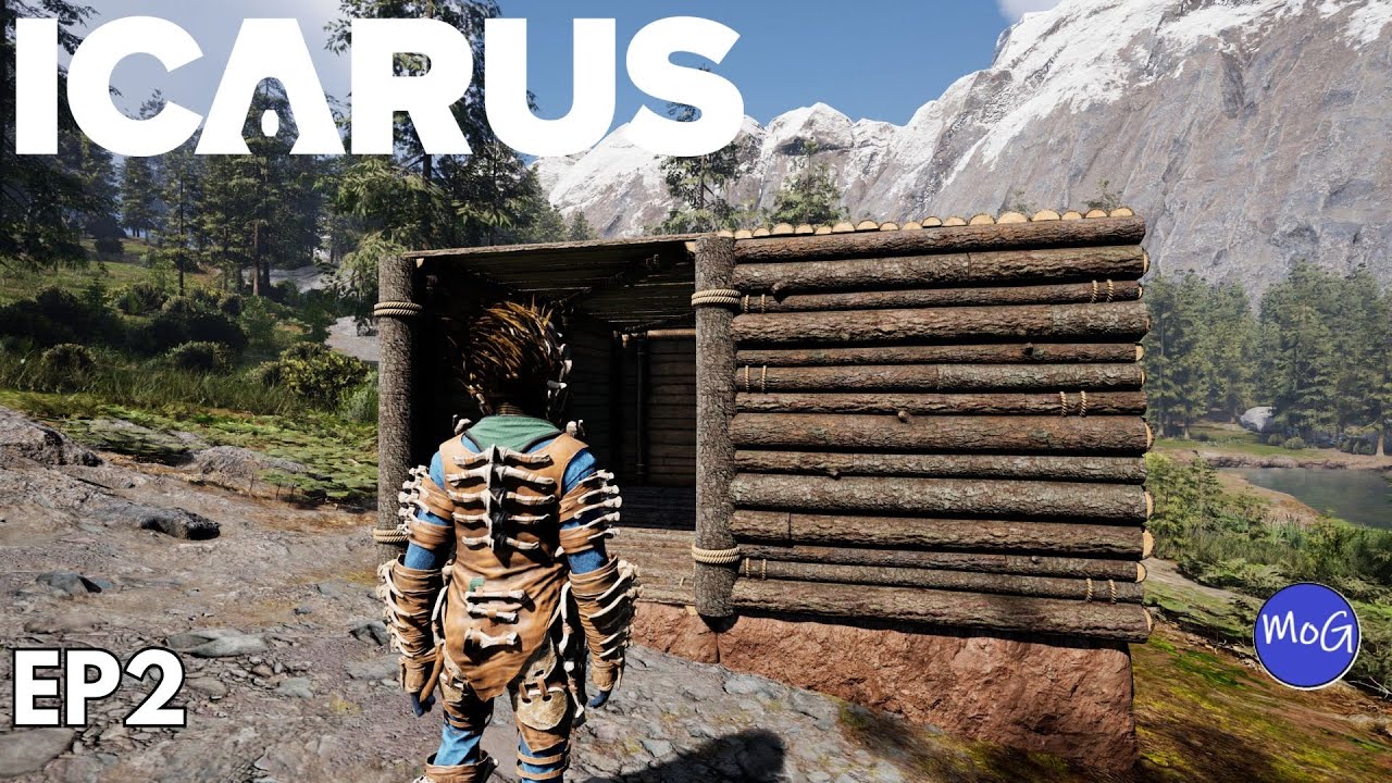 Bone Armor Set, And Our First Base Build | ICARUS Ep2 - YouTube