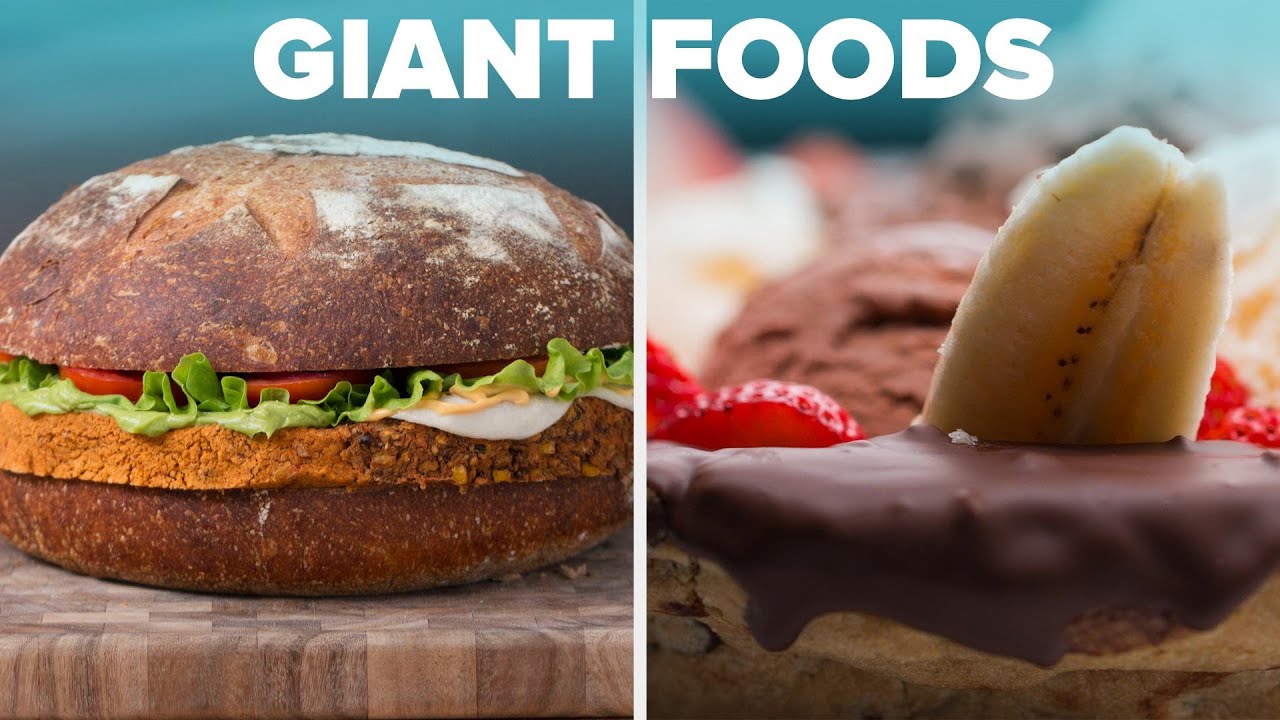 Can You Finish These Giant Foods By Yourself? - YouTube