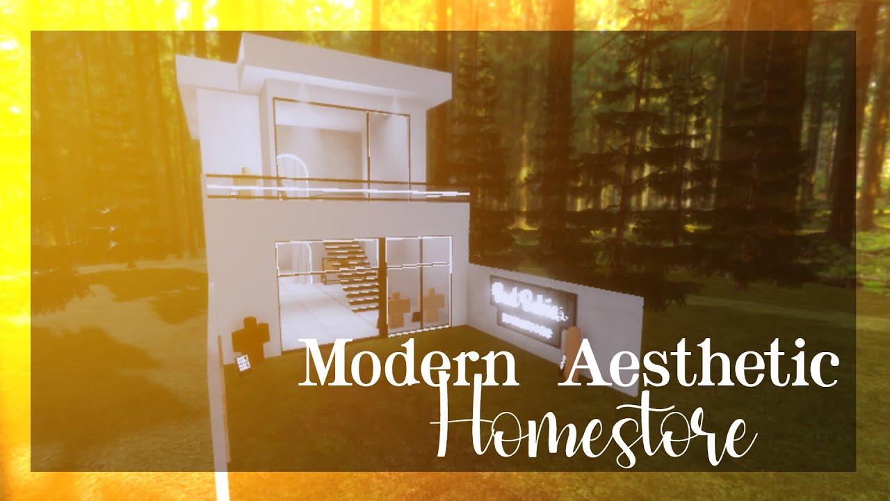 Roblox Studio || Modern Aesthetic Homestore || SpeedBuild - YouTube