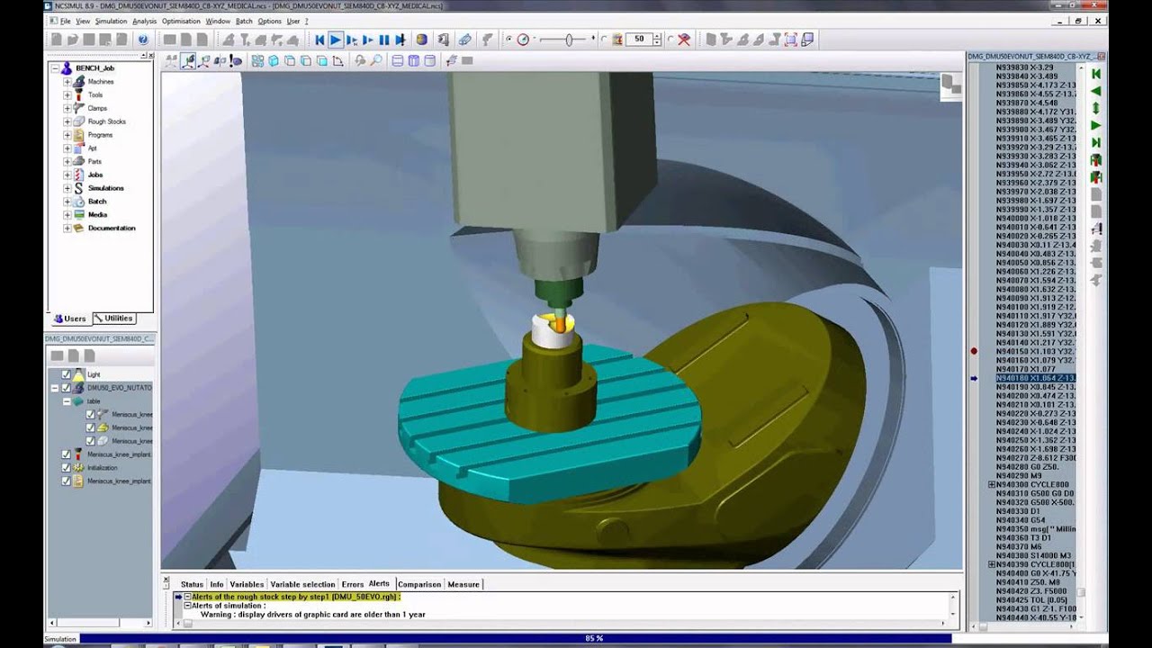 NCSIMUL | Actualités | NCSIMUL Machine : Usinage implant médical - YouTube