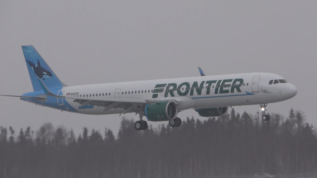Frontier Airlines “Ozzy the Orca” - Airbus A321-271NX - Delivery Flight ...